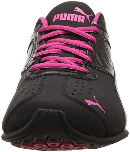 PUMA Women's TAZON 6 FM Cross Training Sneaker, Puma Black-Puma Silver-Beetroot Purple, 8.5