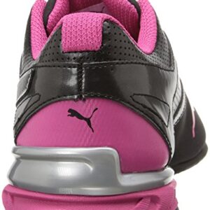 PUMA Women's TAZON 6 FM Cross Training Sneaker, Puma Black-Puma Silver-Beetroot Purple, 8.5