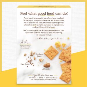 Simple Mills Almond Flour Crackers, Farmhouse Cheddar - Gluten Free, Healthy Snacks, 4.25 Ounce (Pack of 1)