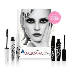 400x Silk Fiber Lash Mascara - Best for Thickening & Lengthening Eyelashes - Premium Quality, Last All Day, Waterproof, Smudge proof, Hypoallergenic - Includes Carry Case