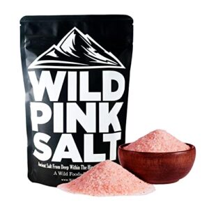 wild foods organic pink himalayan salt, fine ground table and cooking salt, 16 oz | 100% real, pure, unrefined pink salt | 80+ minerals and electrolytes, small batch, ethically sourced