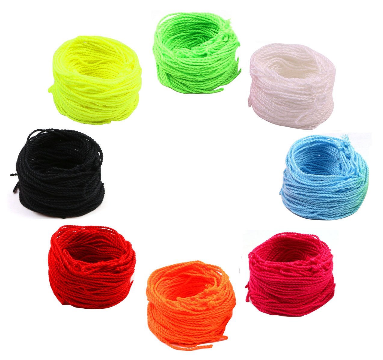 PENTA ANGEL 80 Yoyo String (10 Each - Florescent Lime Green, Yellow, Orange，Blue,Rose,Red,Black and White)