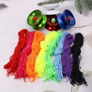 PENTA ANGEL 80 Yoyo String (10 Each - Florescent Lime Green, Yellow, Orange，Blue,Rose,Red,Black and White)