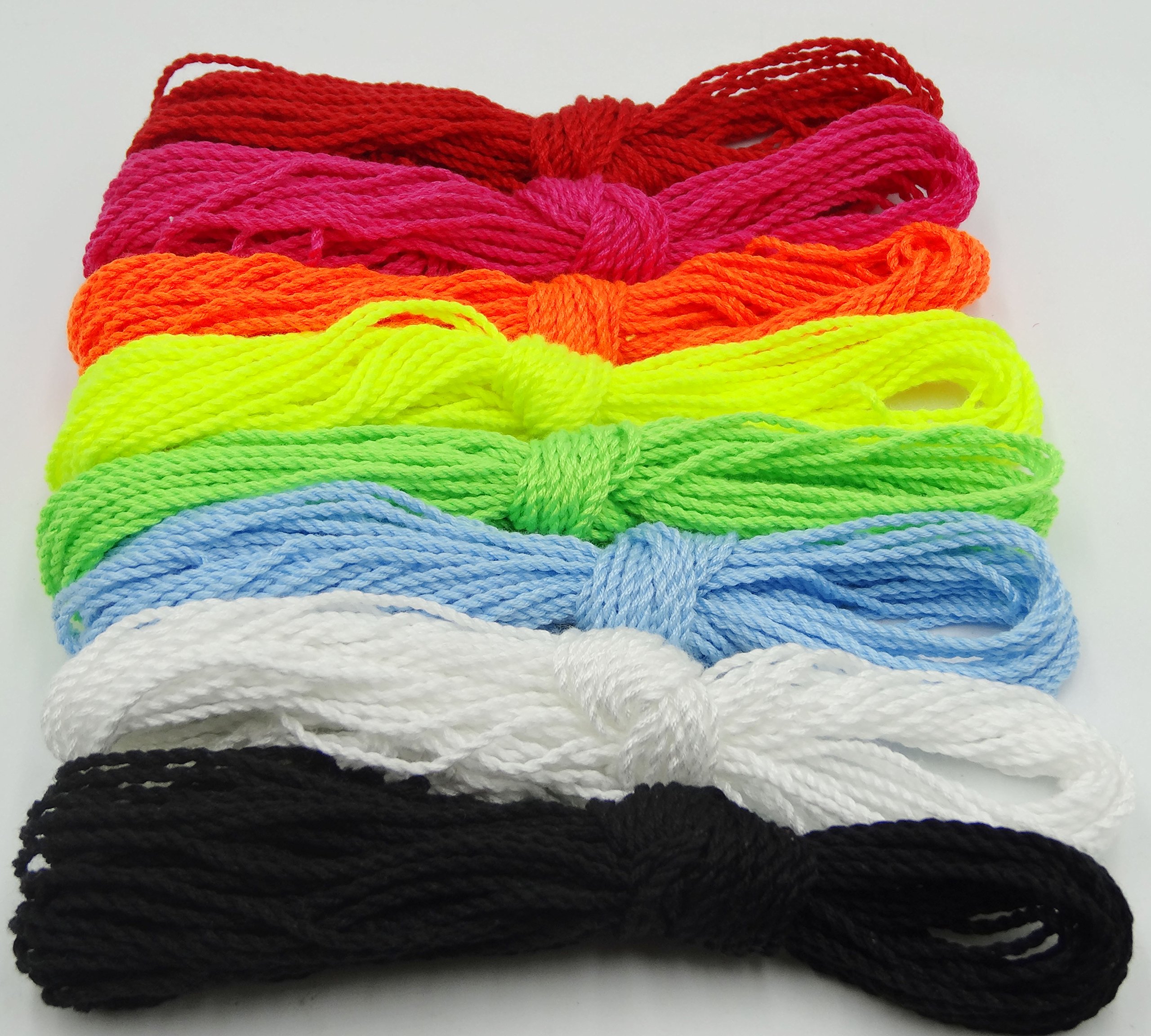 PENTA ANGEL 80 Yoyo String (10 Each - Florescent Lime Green, Yellow, Orange，Blue,Rose,Red,Black and White)