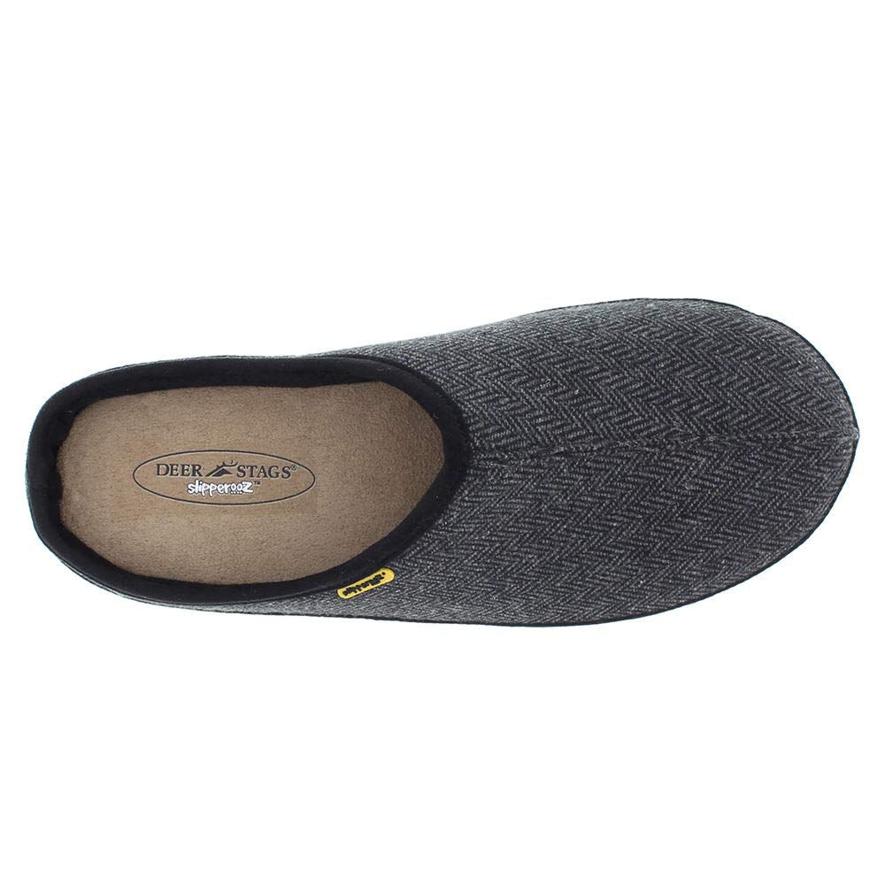 Deer Stags Unisex Wherever Tweed Slipper / Black / Men's 12 Medium