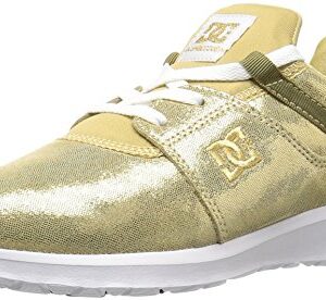 DC Women's Heathrow SE Shoes Skateboarding, Gold, 10.5 M US