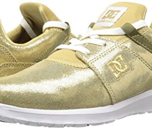 DC Women's Heathrow SE Shoes Skateboarding, Gold, 10.5 M US