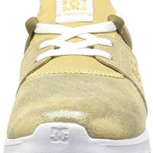 DC Women's Heathrow SE Shoes Skateboarding, Gold, 10.5 M US