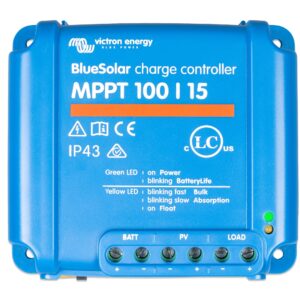 victron energy bluesolar mppt 100v 15 amp 12/24-volt solar charge controller