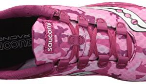 Saucony Women's Vendetta Track Shoe, Pink/White, 10.5 M US