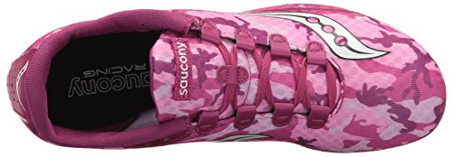 Saucony Women's Vendetta Track Shoe, Pink/White, 10.5 M US