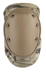 alta 50453.16 altaflex gel insert heavy duty knee protector pad, multicam cordura nylon fabric, altalok fastening, flexible cap, long, coyote