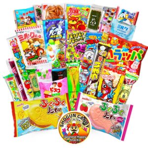 shogun candy, japanese snacks & japanese candy variety pack 30 pcs