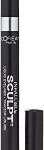 L'Oreal Paris Infallible Sculpt Liquid Eyeliner, Black, 0.056 fl; oz; (Packaging May Vary)