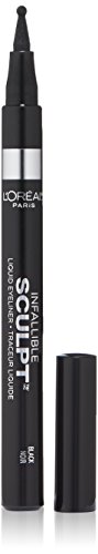 L'Oreal Paris Infallible Sculpt Liquid Eyeliner, Black, 0.056 fl; oz; (Packaging May Vary)