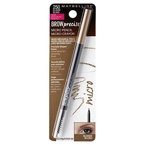 Maybelline Brow Precise Micro Eyebrow Pencil Makeup, Blonde, 0.002 oz.