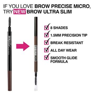 Maybelline Brow Precise Micro Eyebrow Pencil Makeup, Blonde, 0.002 oz.