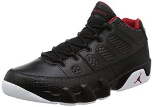 nike men's air jordan 9 retro low black/white/red 832822-001 (size: 11)