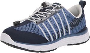 apex women's breeze athletic knit running shoe sneaker, navy, 11 wide us