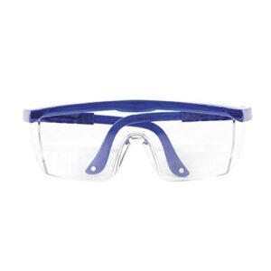 Snow Joe SGLASS-ADJ Protective Safety Glasses with Adjustable Frame Meets Ansi Z81.7 Standard, Blue