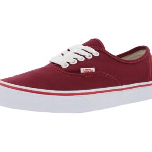 Vans Authentic Mens Red Canvas Lace Up Sneakers Shoes 7