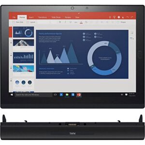 Lenovo ThinkPad X1 Tablet, 12" Full-HD+ IPS Touchscreen w/Active Pen, Intel Core m7-6Y75 Dual-Core 1.2GHz, 256GB Solid State Drive, 8GB DDR3, 802.11ac, Bluetooth, Detachable Keyboard, Win10Pro