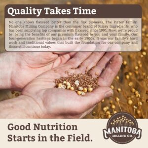 Ground Flax Seed | Manitoba Milling Co | One 1lb Bag | Smooth Milled Flaxseed Fiber with Protein, Omega 3 | Gluten Free, Non-GMO Gourmet Milled Flaxseed for Muffins, Yogurt, Smoothies