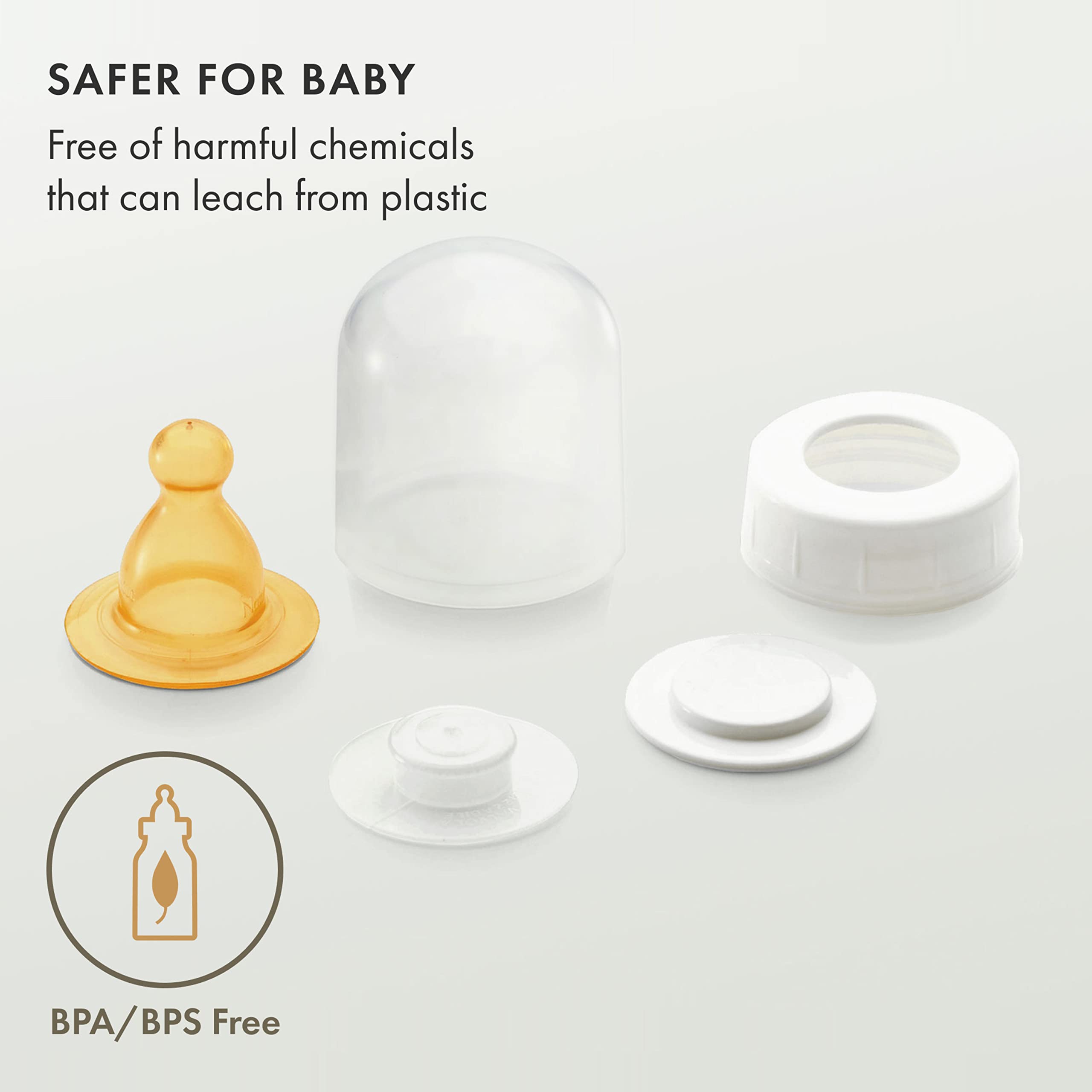 Natursutten Baby Bottle Anti-Colic Double Valve for Anti-Colic Bottles & Natural Rubber Bottle Nipples - Colic & Gas Preventing Bottles Parts - 2 Pack