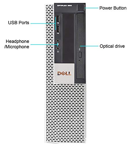 Dell OptiPlex 960 SFF Desktop Core 2 Duo 2.9GHz Processor 4GB Ram 320GB Hard Drive Windows 10 Home 19in Monitor (Brands may vary), Keyboard, Mouse, Speakers, WiFi Adapter Computer Package