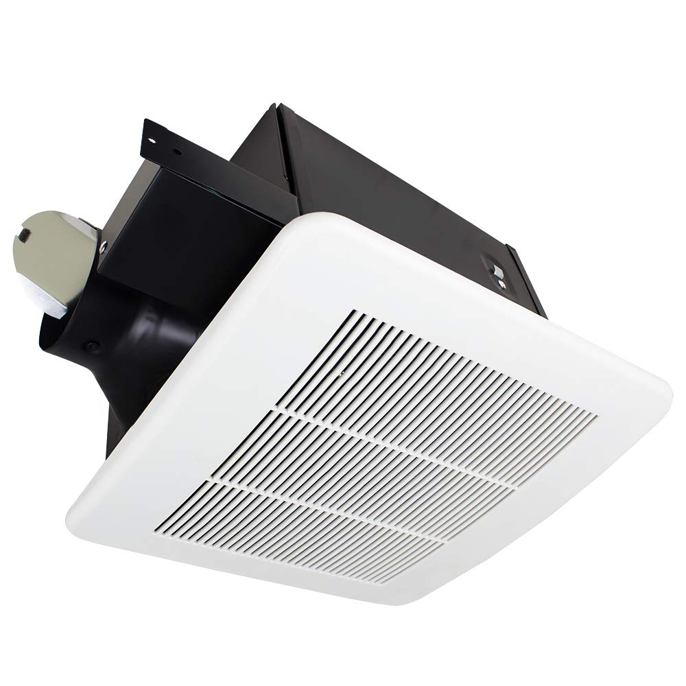 BV Bathroom Fan Ultra-Quiet Bathroom Ventilation & Exhaust Fan, Bathroom Ceiling Fan, Residential Remodel Energy-Saving Ceiling Mount Fan (No Attic Access Required) (150 CFM)