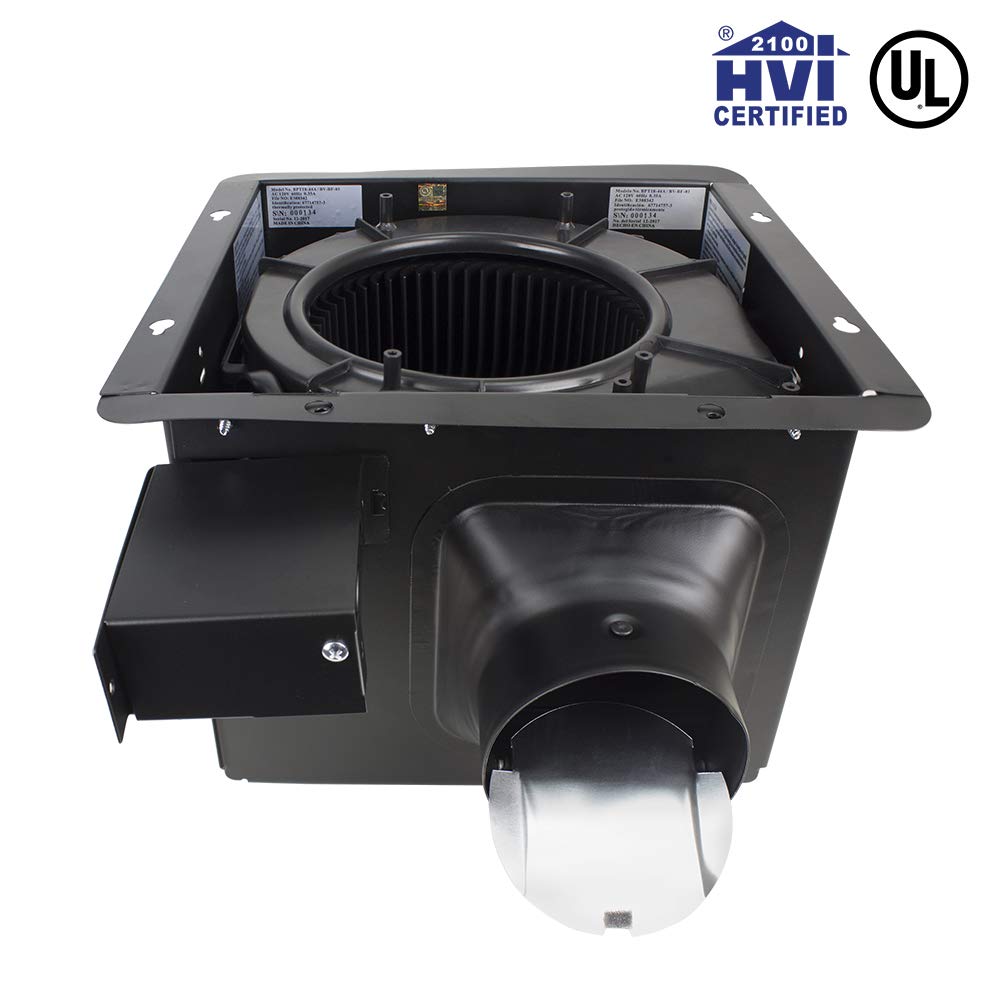 BV Bathroom Fan Ultra-Quiet Bathroom Ventilation & Exhaust Fan, Bathroom Ceiling Fan, Residential Remodel Energy-Saving Ceiling Mount Fan (No Attic Access Required) (150 CFM)