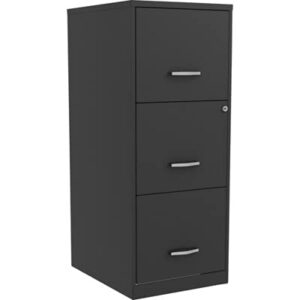 lorell soho 18" 3-drawer vertical file dimensions (l x w x h) 21.80 x 18.00 x 41.75 in