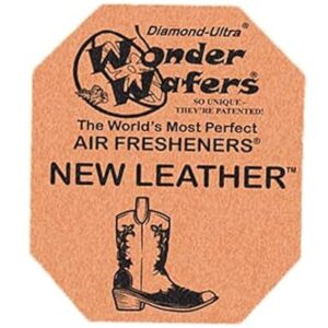 Wonder Wafers 25 CT Individually Wrapped New Leather Air Fresheners