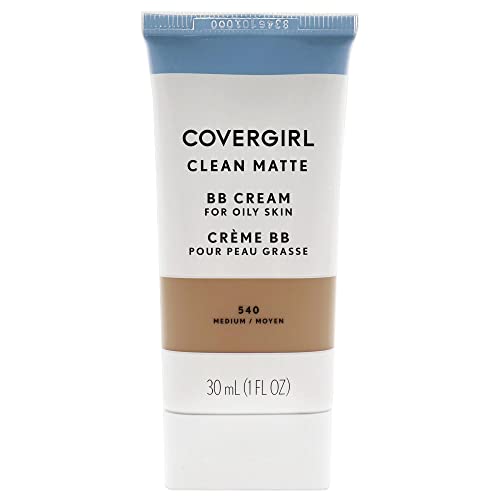 COVERGIRL - Clean Matte BB Cream, Oil-Free, Long-Lasting, Sensitive Skin, Lightweight, 100% Cruelty-Free