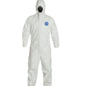 DuPont Tyvek Disposable Coveralls With Hood - TYVEK COVERALL WITH HOOD - X-LARGE, White