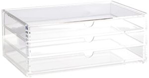 muji e14a450 storage box, large, clear