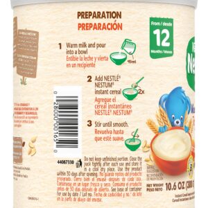 Nestle Nestum Infant Cereal, Wheat & Honey, Made for 12 Months & Up, 10.6 Ounce Canister (Pack of 2)