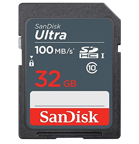 SanDisk 32GB Ultra (4 Pack) UHS-I Class 10 SDHC Memory Card, Retail Packaging - with (1) Everything But Stromboli (tm) Microfiber Cloth