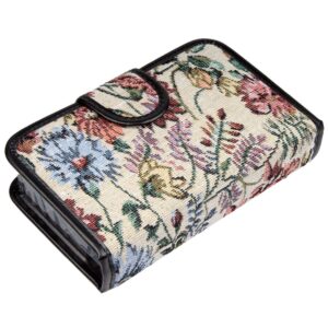 Floral Pill Case Box, 14 Day Pill Holder Pill Container & Medication Organizer, Travel Case - 4 Marked Compartments for Each Day of The Week - Morn, Noon, Eve, Bed