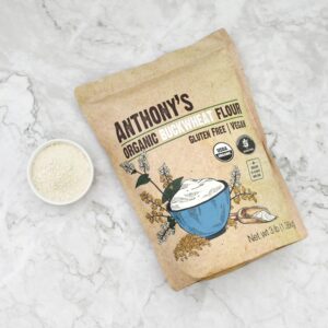 Anthony's Organic Buckwheat Flour, 3 lb, Grown in USA, Gluten Free, Vegan