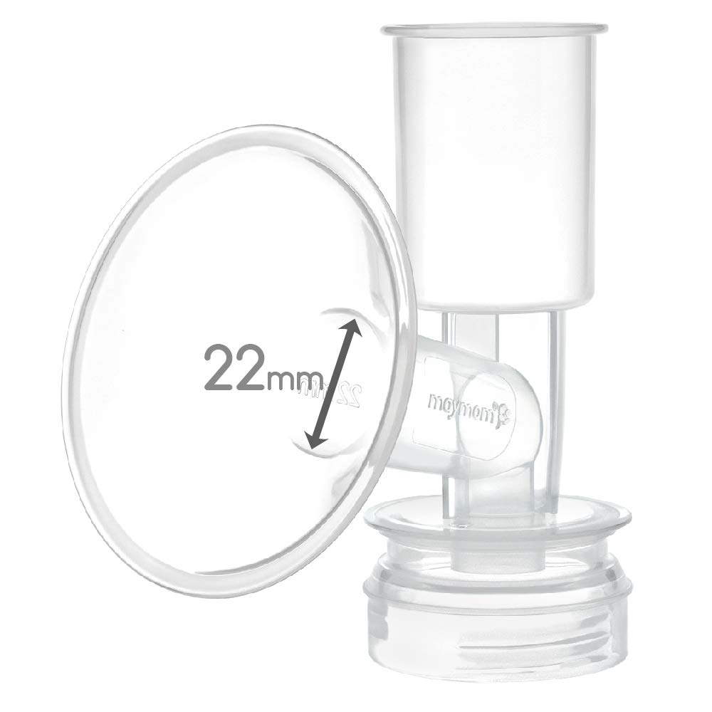 Maymom Breast Shield Flange Compatible with Ameda Breast Pumps (22 mm, Small, 1-Piece)