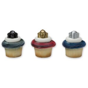 DecoPac Star Wars Darth Vader, R2-D2, C-3PO Cupcake Rings (24 Count)