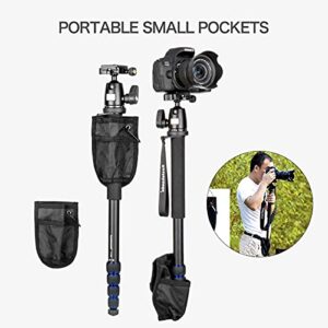 koolehaoda Camera Aluminum Monopod with Three Feet Stand Support Base & K-09 Ballhead for DSLR Camera Canon Nikon. Extended Max Height: 69-inch.