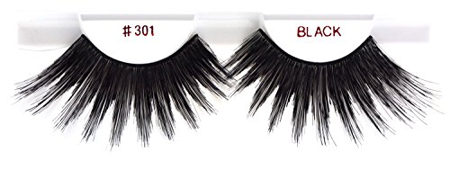 6packs Eyelashes - #301 Christina 100% Human Hair Fake Eyelashes