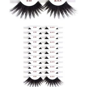 12 packs #301 Christina 100% Human Hair Fake Eyelashes