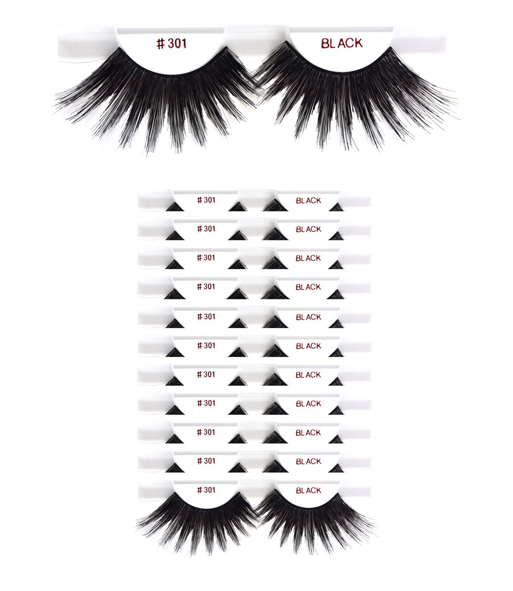 12 packs #301 Christina 100% Human Hair Fake Eyelashes