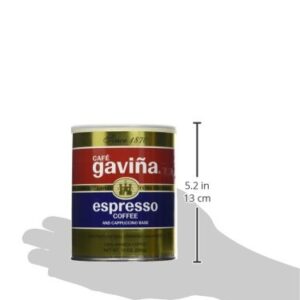 Café Gaviña Espresso Roast Extra Fine Ground Coffee, 100% Arabica, 10 oz Can