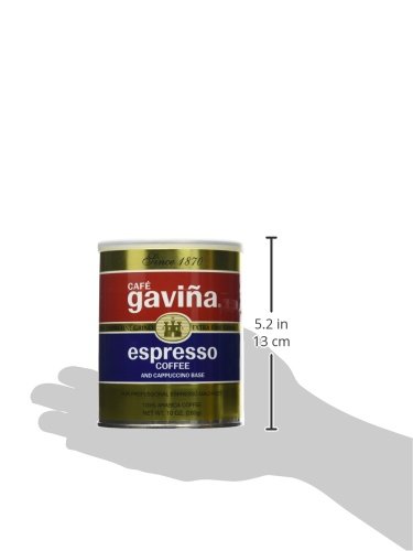 Café Gaviña Espresso Roast Extra Fine Ground Coffee, 100% Arabica, 10 oz Can