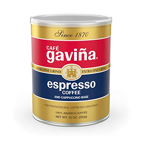 Café Gaviña Espresso Roast Extra Fine Ground Coffee, 100% Arabica, 10 oz Can