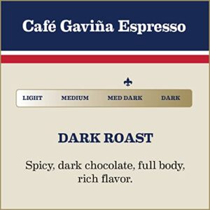 Café Gaviña Espresso Roast Extra Fine Ground Coffee, 100% Arabica, 10 oz Can